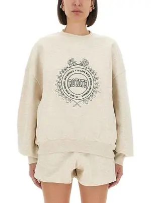 ROTATE BY BIRGER CHRISTENSEN Logo Sweatshirt - Grey