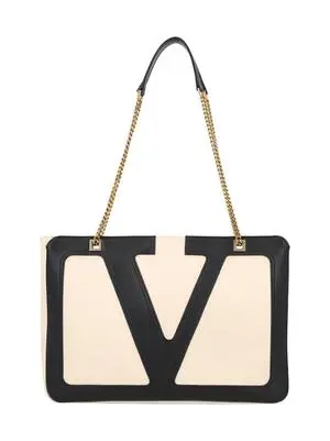 Valentino Garavani Medium Viva Superstar Shopping Bag - White