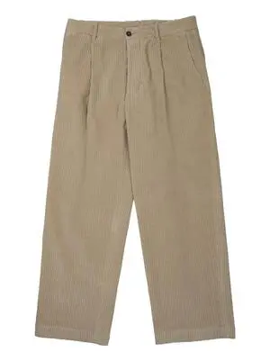 NINE:INTHE:MORNING Corduroy Pleated Trousers - Beige