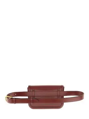 Valentino Garavani VALENTINO GARAVANI 9to5 Leather Pouch Bordeaux