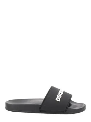 Dsquared2 DSQUARED Rubber Slide Sandals Black