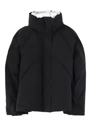Herno Crinkle Metallic Jacket - Black