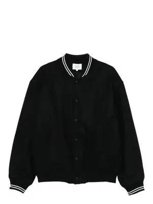 Maison Kitsuné Varsity Bomber Jacket - Black