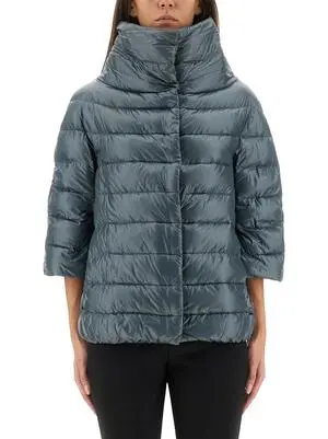 Herno Aminta Cape Down Jacket - Azure
