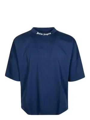 Palm Angels Classic Logo Oversized Tee - Blu
