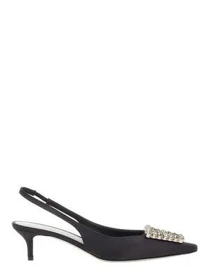 Roberto Festa Slingback Heels With Embellishment - Black