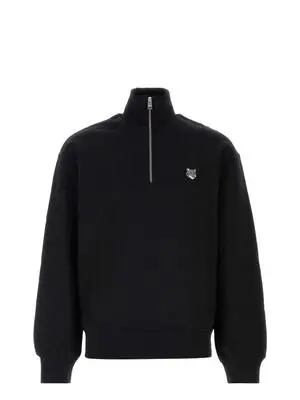 Maison Kitsuné MAISON KITSUNÉ Classic Cotton Sweatshirt With Logo Black