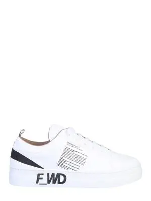 FORWARD Eco-friendly Flat Sneakers With Rubber Sole - White