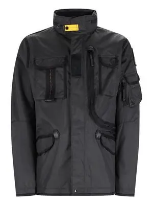 PARAJUMPERS Technical Utility Jacket With Stand Collar And Cargo Pockets - Black
