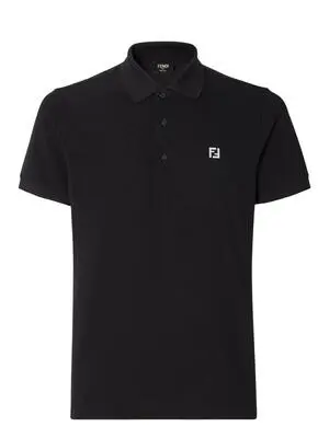 Fendi Polo Shirt Cotton - Black