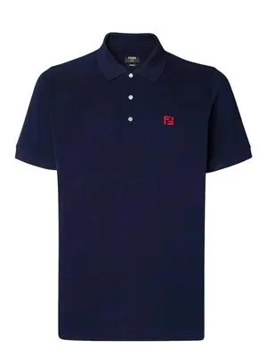 Fendi Polo Shirt Cotton - Navy