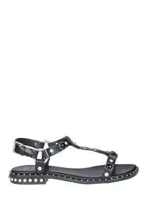Ash Soft Mustang Flat Sandals - Nero
