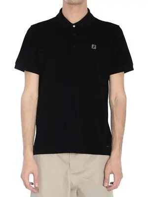Fendi Fendi Timeless Men's Polo Shirt Nero