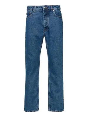 Palm Angels Monogram Straight Leg Pants - Lightblue