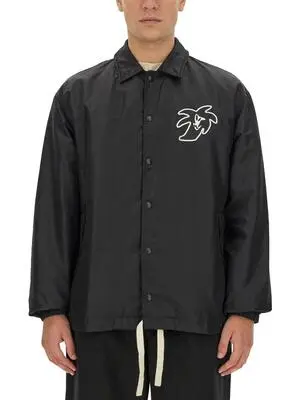 Palm Angels Polyamide Hunter Coach Jacket - Black