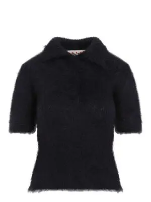 Marni Mohair Polo Shirt - Blue