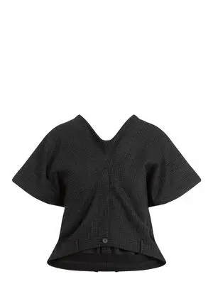 Balenciaga Tailored Wool Top - Black
