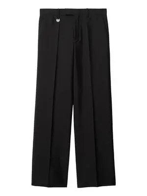 Burberry Wool-blend Tailored Trousers - Black