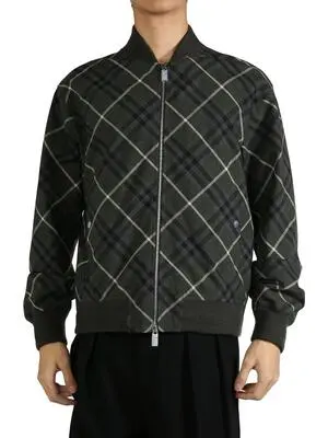 Burberry BURBERRY Bomber Jacket With Plaid Print Acre