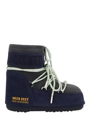 MOON BOOT PER GUEST IN RESIDENCE Moon Boot X Guest In Residence Suede Lace-up Boots - Blue