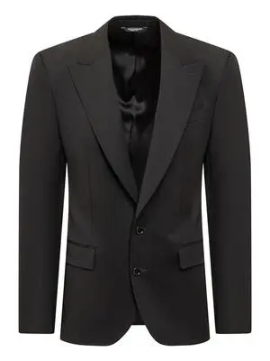 Dolce & Gabbana Mini Structured Wool Blazer - Nero