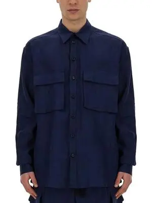 Dolce & Gabbana DOLCE & GABBANA Linen Shirt Blue