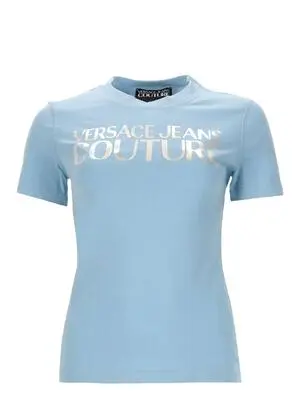 Versace Cotton Blend T-shirt - Azure