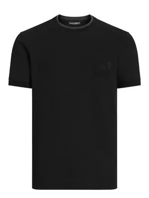 Dolce & Gabbana Classic Short Sleeve T-shirt For - Black