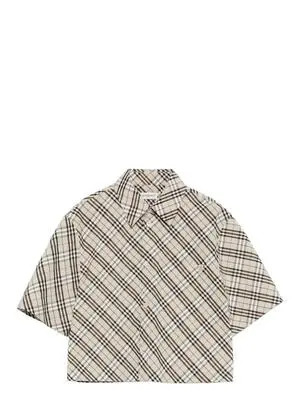 Burberry Checked Cotton Shirt - Multicolour