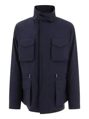 Dolce & Gabbana Technical Fabric Safari Jacket - Blue