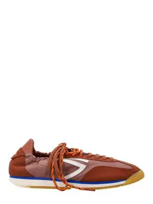 PURAAI Eco-friendly Lace-up Sneakers - Brown