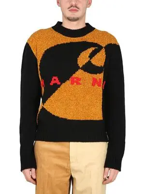 CARHARTT WIP X MARNI Wool And Silk Sweater With Logo - Multicolour