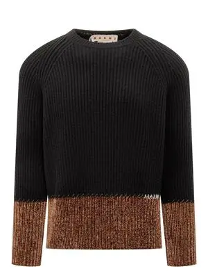Marni Wool Knit Pullover - Nero