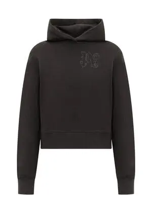 Palm Angels Logo Detail Sweatshirt - Black