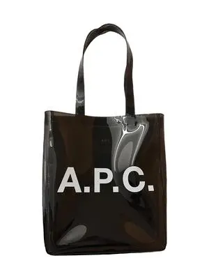 A.p.c. Tote Bag With Embossed Logo - Grey