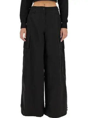 Palm Angels Cargo Trousers Italian Craftsmanship - Black