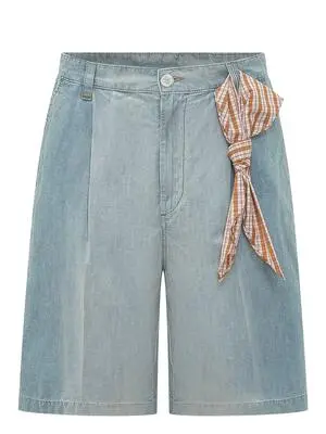 Marni Belted Bermuda Shorts - Celeste