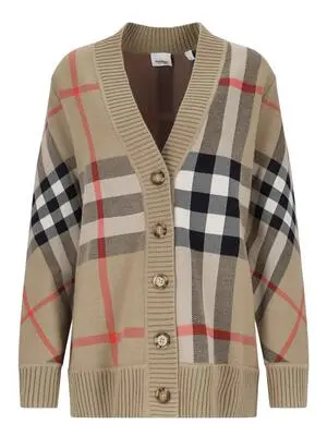 Burberry Wool Blend Turtleneck Sweater - Beige