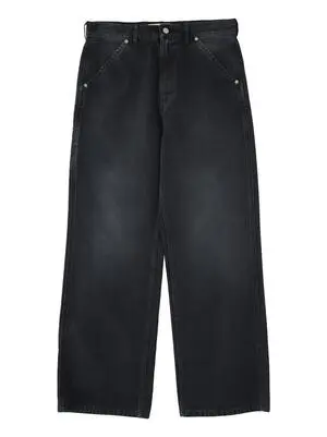 Marni Cotton Canvas Wide Leg Pants - Black