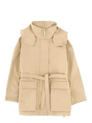 HERNO LAMINAR Hooded Belted Utility Jacket