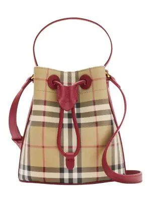 Burberry Burberry Mini Bucket Bag With Top Handle And Shoulder Strap Beige