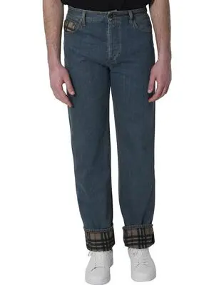 Burberry Check Patterned Lightweight Pants - Midblue