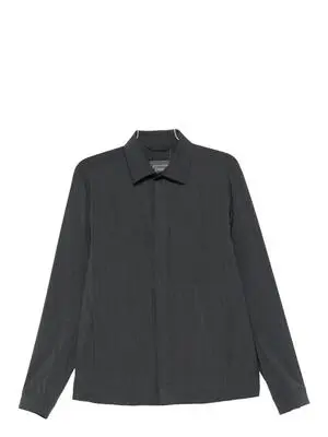 Herno Tech-merino Shacket With Chest Pocket - Ferro