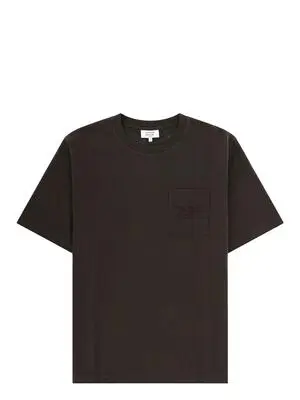Maison Kitsuné Organic Cotton T-shirt Poetic Vibes For - Brown