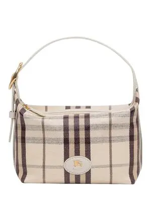 BURBERRY BURBERRY Mini Clutch In Soft Fabric And Leather