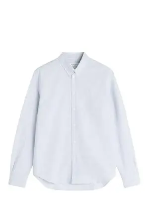 Maison Kitsuné Fox Stripe Regular Shirt - Bluewhite