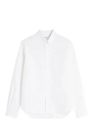 Maison Kitsuné Classic Cotton Shirt With Collar And Button Fastening For - White