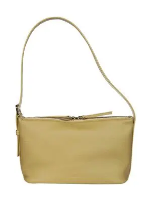 A.p.c. Vera Shoulder Bag In Grained And Smooth Leather - Beige