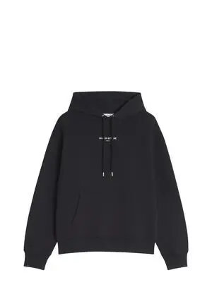 Maison Kitsuné Cotton Hoodie With Logo - Black