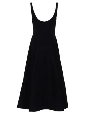 STAUD STAUD Sleeveless Fit-and-Flare Midi Dress